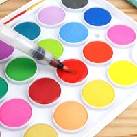 China 36 Colors 500g Professional Solid Watercolor Paint Set With Transparent Cover Color Palette for sale