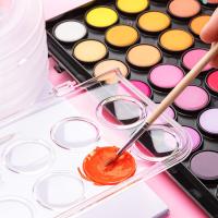 China 36 Colors 500g Professional Solid Watercolor Paint Set With Transparent Cover Color Palette for sale