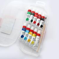 China Fast Moving Hot 10 Color Tempera Painting PP Box 10ml Gouache Paint for sale