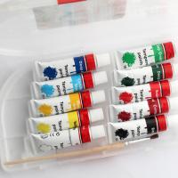 China Fast Moving Hot 10 Color Tempera Painting PP Box 10ml Gouache Paint for sale