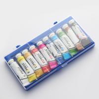 China Factory Direct Wholesale 10 Color Art Painting Plastic Box 10 ml Tempera Paint for sale