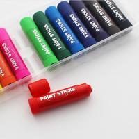 China 12 Colors Solid Tempera Paint Stick Washable Silky Crayons for Children for sale