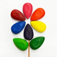 China New Design 8PCS Colorful Fancy Non Toxic  Kids Flower Shape 3D Crayon Set Modeling Crayon for sale