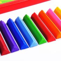 China 12 bar Educational Non-toxic Triangle Shape 200 g Modelling Clay for sale