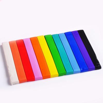 China 180g 12 bar Eco Friendly Modelling Clay Non-toxic Wholesale Flat Plasticine for sale