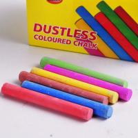 China Custom Stationery Teaching Chalk Cheap 100pcs School Color Chalk for sale