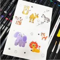China Art Supplier 58PCS Colorful Pencil Marker Watercolor Painting Tools Kids Art Set for sale