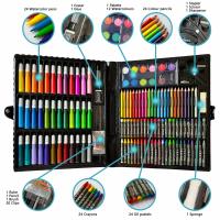 China Wholesale School Kids Stationery 150PCS Colorful Drawing Painting Art Set for sale
