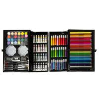 China Art Supplier 145PCS Deluxe Aluminium Case Drawer School Painting Tools Kids Art Set for sale