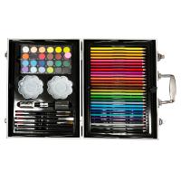 China Art Supplier 145PCS Deluxe Aluminium Case Drawer School Painting Tools Kids Art Set for sale