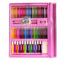 China Factory Price 208PCS Non-Toxic Kids Plastic Case Easel Kids Drawing Art Set for sale