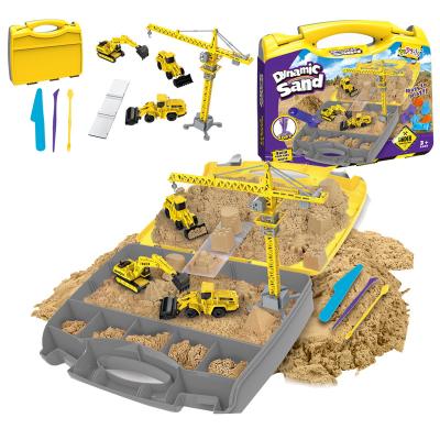 China High Quality Engineering Vehicle Non-toxic Educational Creative DIY Kit 750g Dynamic Sand for sale