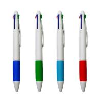 China Wholesale OEM Creative Stationary 4 in 1 Multicolor Pen Plastic Durable Ballpoint Pen for sale