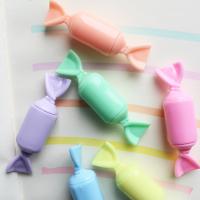 China Wholesale Candy Shape Highlighter Set Pastel Color Mini Highlighter for sale