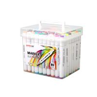 China 60 Colors Double-headed Rich Color Waterproof Pastel Markers Fine Colour Marker for sale