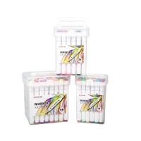 China 36 Colors Double-headed Bright Color Cute Pens Fancy Markers Permanent Marker Ink for sale