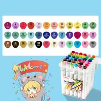 China 36 Colors Double-headed Bright Color Cute Pens Fancy Markers Permanent Marker Ink for sale