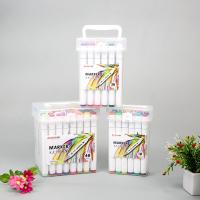 China 12 Colors Double-headed Non-toxic and Harmless Customize China Markers Highlighter Watercolor Marker for sale
