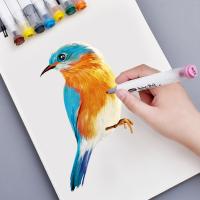 China 24colors Double Head Water-based Ink Washable Dry Erase Color Marker Markers for sale