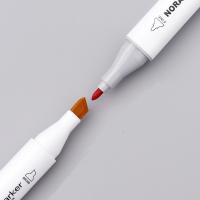 China 36 Colors Double Head Printing Color Number Oily Custom Markers Pen Marker Pen Permanent for sale