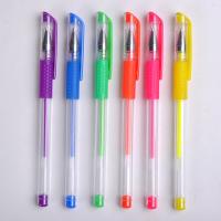 China Eco-friendly Plastic Good Quality Wholesale 6 Colors Custom Gel Pen for sale