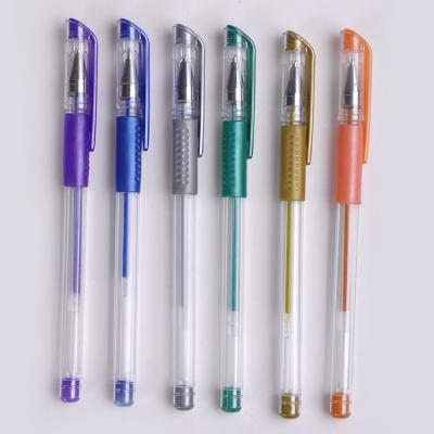 China Wholesale High Quality Colourful Cheap Custom logo 0.6mm Gel Pen for sale