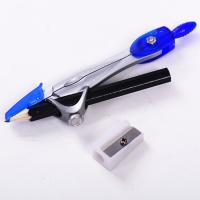 China Factory Price School Student Drawing Tools Cheap Kids Compass Box with Pencil and Sharpener for sale