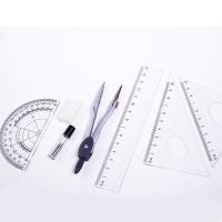 China Factory Direct Wholesale 7pcs School Math Geometry Box for sale