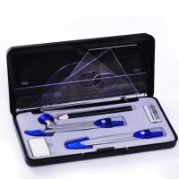 China Whosale Cheap School Stationery Student 9pcs Geometry Box Mathematics Set for sale