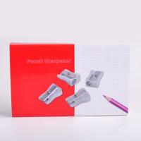 China Wholesale Aluminium Alloy 1 Hole Steel Blade 24 Pack Metal Pencil Sharpener for sale