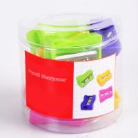 China Factory Price Single Hole Plastic Wholesale Cheap Kids Pencil Sharpener for sale