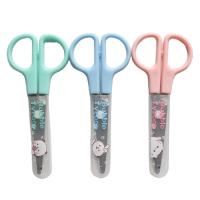 China 3 Colors Kid Rounded Tip ArtoCon Design Stainless Steel Cutting Scissors for sale