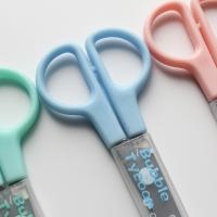 China 3 Colors Kid Rounded Tip ArtoCon Design Stainless Steel Cutting Scissors for sale