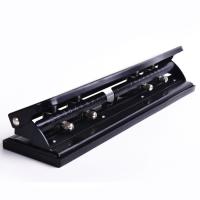 China Metal 3 Hole Punch Stationery Desktop Office 3 Hole Adjustable Punch for sale