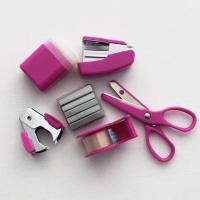 China Wholesale High Quality Cute Color Correction Tape Stapler Sharpener Stationery Set for Students for sale