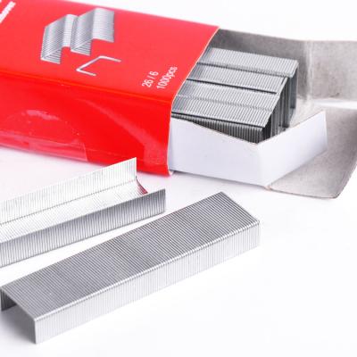 China Eco Friendly High Quality NO.26/6 1000pcs Silver Staple for sale
