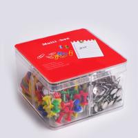 China Wholesale Desk Stationery Office Supply Kit Push Pins Drawing Pins Paper Clips and Rubber Bands Set for sale