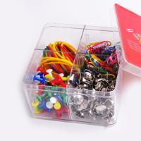 China Wholesale Desk Stationery Office Supply Kit Push Pins Drawing Pins Paper Clips and Rubber Bands Set for sale