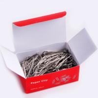 China Wholesale Paper Clips with 28mm Boat Shaped Metal Paper Clips for sale