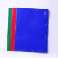China Hot Selling Office and School Stationery Custom Multicolor Elastic Closure Folder for sale