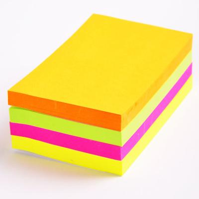 China 100sheets OEM Sticky Notes Memo Custom Colourful 3x5 Inch Memo Pad for sale