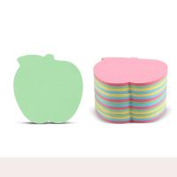 China Hot Selling Customizable Size logo Wholesale Sticky Note apple Shape Memo Pad for sale