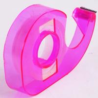 China Hot selling wholesale good quality 12mm multi-functional clear pink adhesive tape for sale
