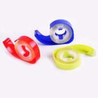 China Wholesale high quality 12mm 3pcs multicolor box clear adhesive tapes and tape cutter for sale