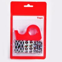 China High quality office and school supplies customized colourful cartoon adhesive tape and cutter for sale