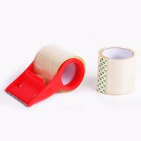 China Wholesale 48mm high transparent strong packing adhesive tape and tape dispenser cutter for sale