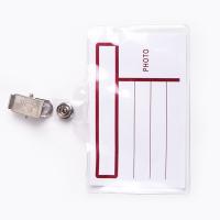 China high quality plastic ID card transparent badge holder for sale