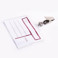 China high quality plastic ID card transparent badge holder for sale