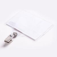 China high quality plastic ID card transparent badge holder for sale