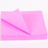 China quality custom office square shape 3x3 inch pink message note sticky notes for office and school for sale